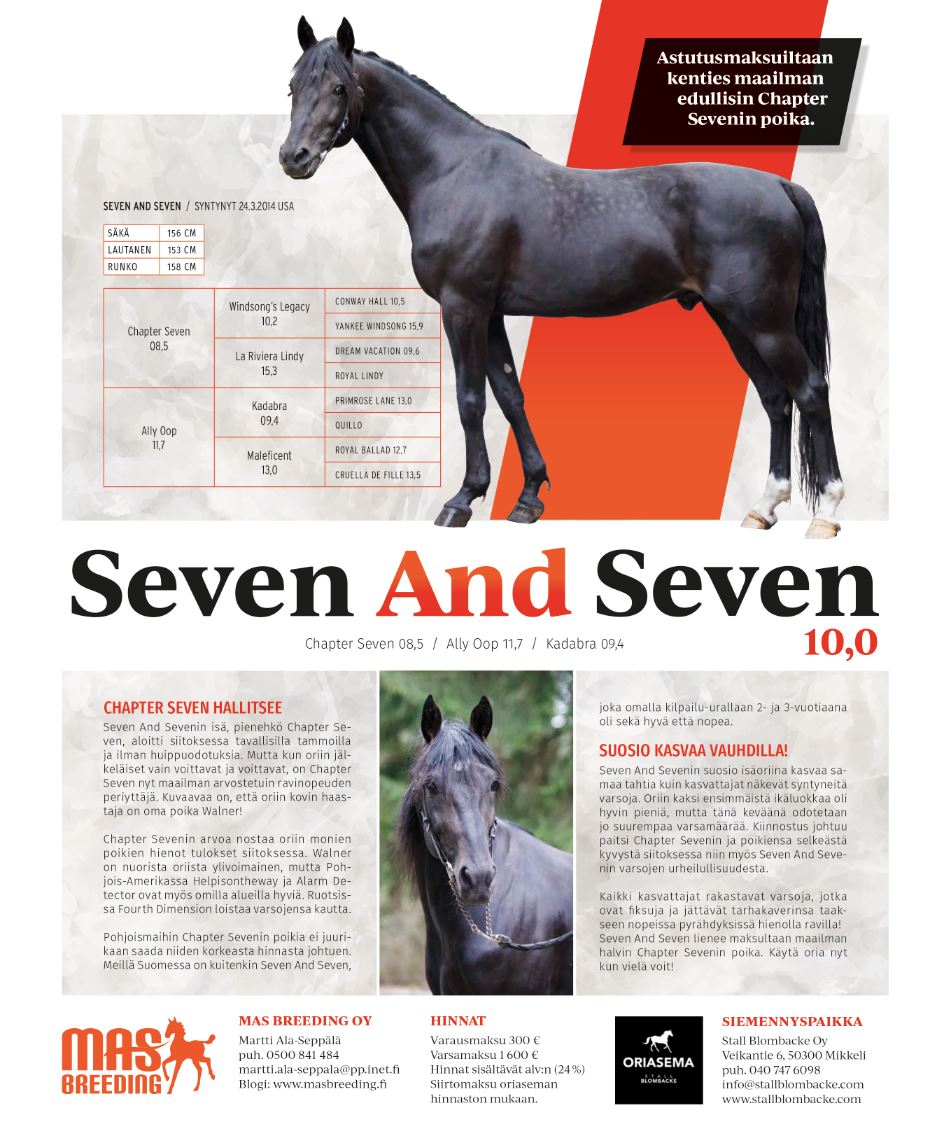 Seven And Seven – MAS Breeding Oy